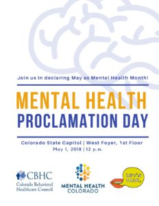 Proclamation Day Flyer - Mental Health Colorado